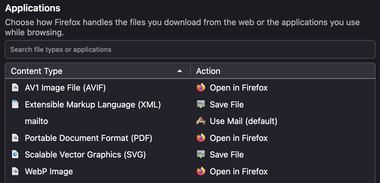 Browser settings for viewing documents